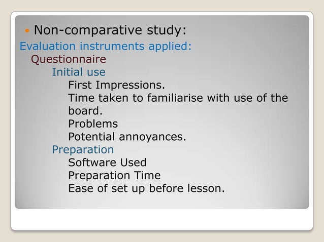 Comparative & non comparative studies | PPT