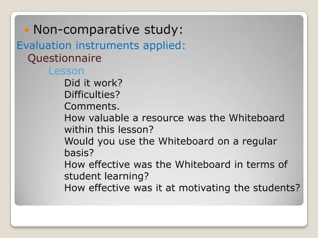 Comparative & non comparative studies | PPT