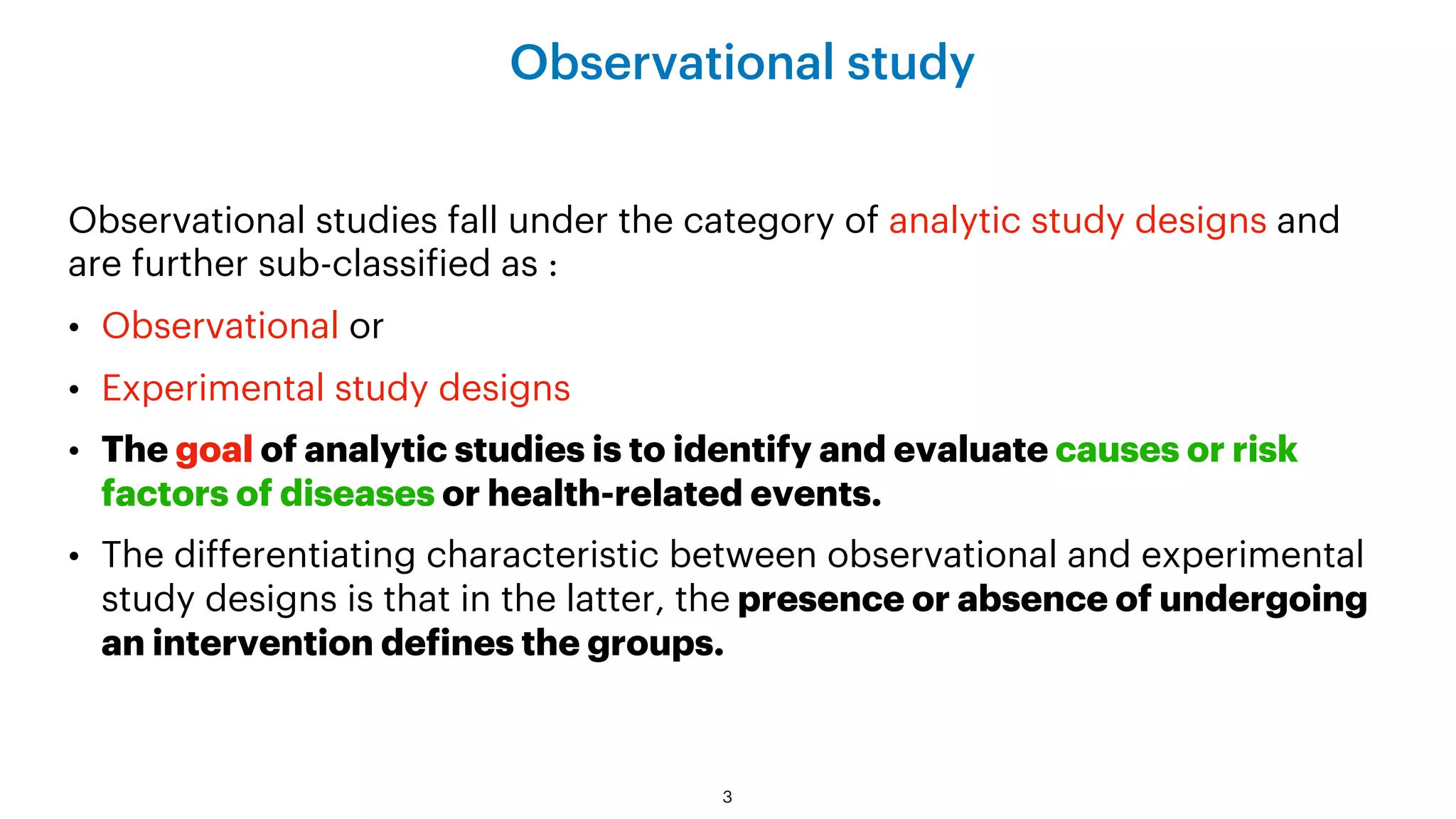 Comparative observational studies | PDF