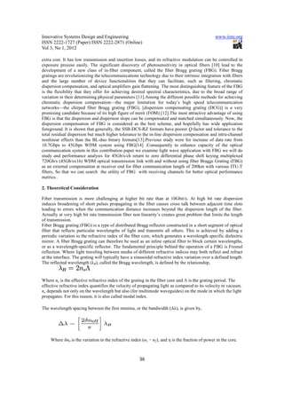 Comparative performance study in multiplexed rzdpsk for smf抯 with fbg | PDF