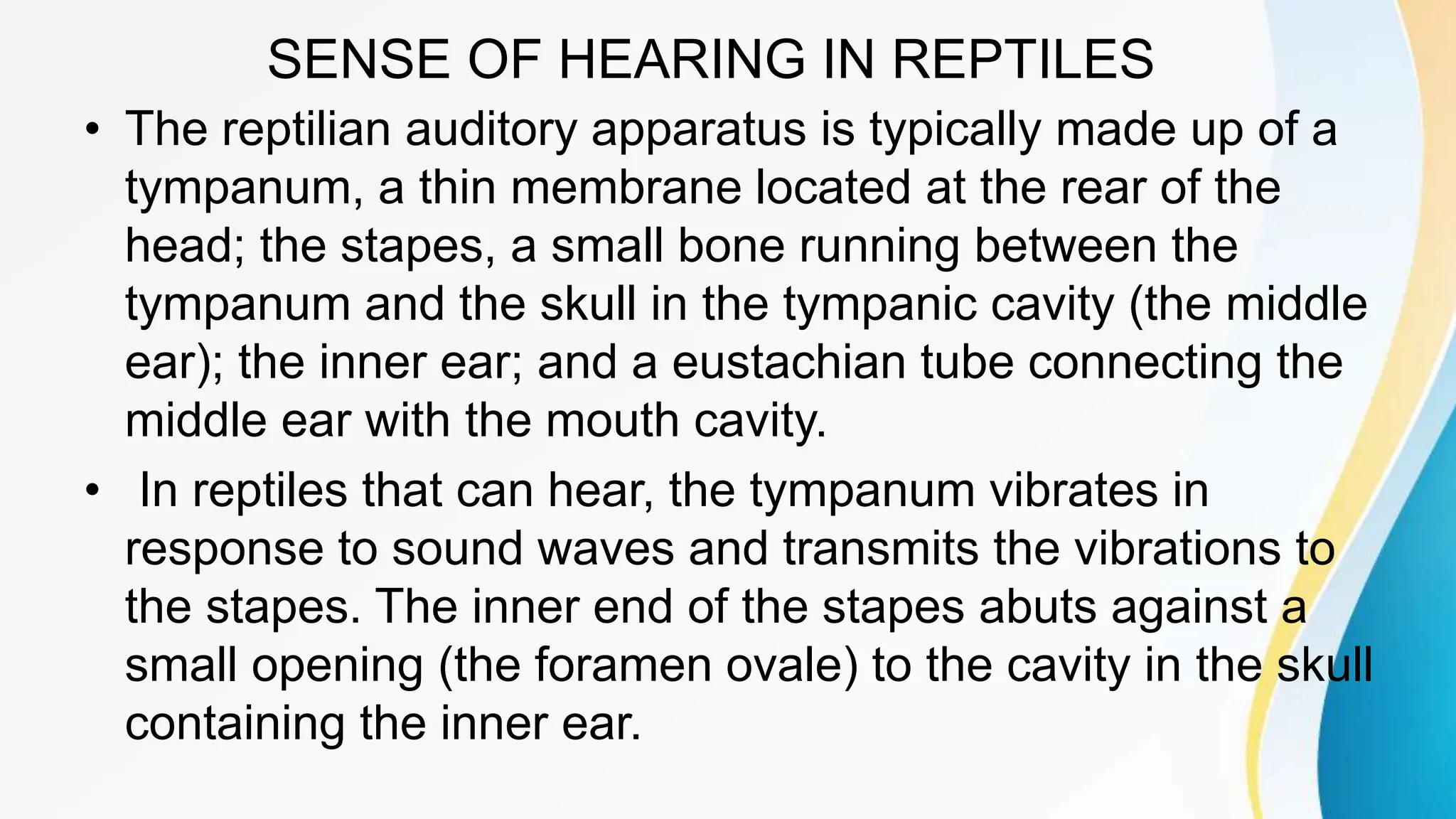 COMPARATIVE PHYSIOLOGY OF THE SENSE OF HEARING IN DIFFERENT ANIMALS.pptx