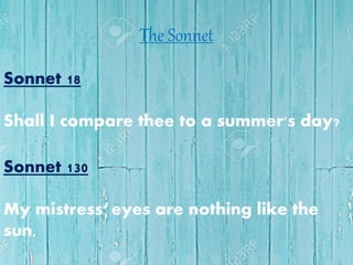 Comparative poetic analysis of william shakespeare's sonnet no 18 and ...