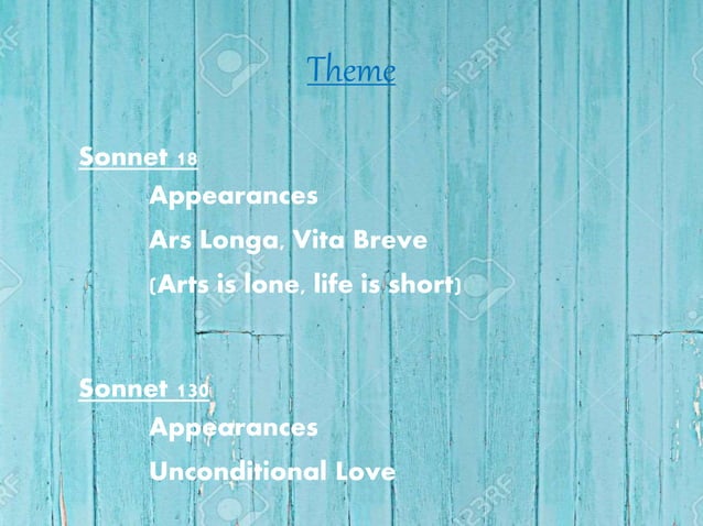 Comparative poetic analysis of william shakespeare's sonnet no 18 and ...