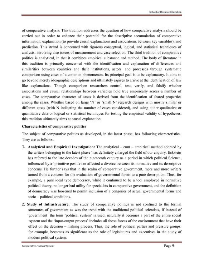 Comparative political system | PDF
