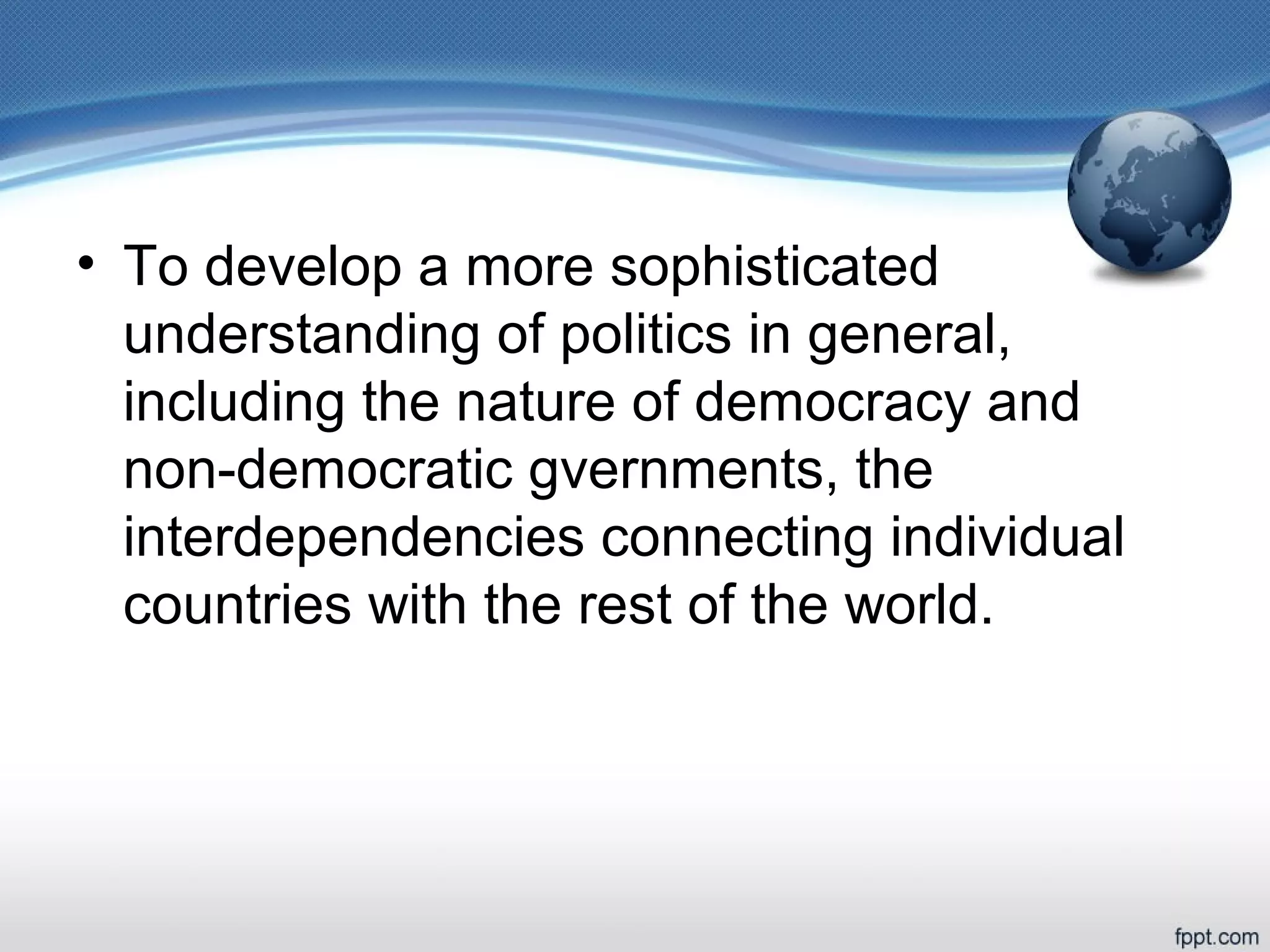Comparative politics | PPT