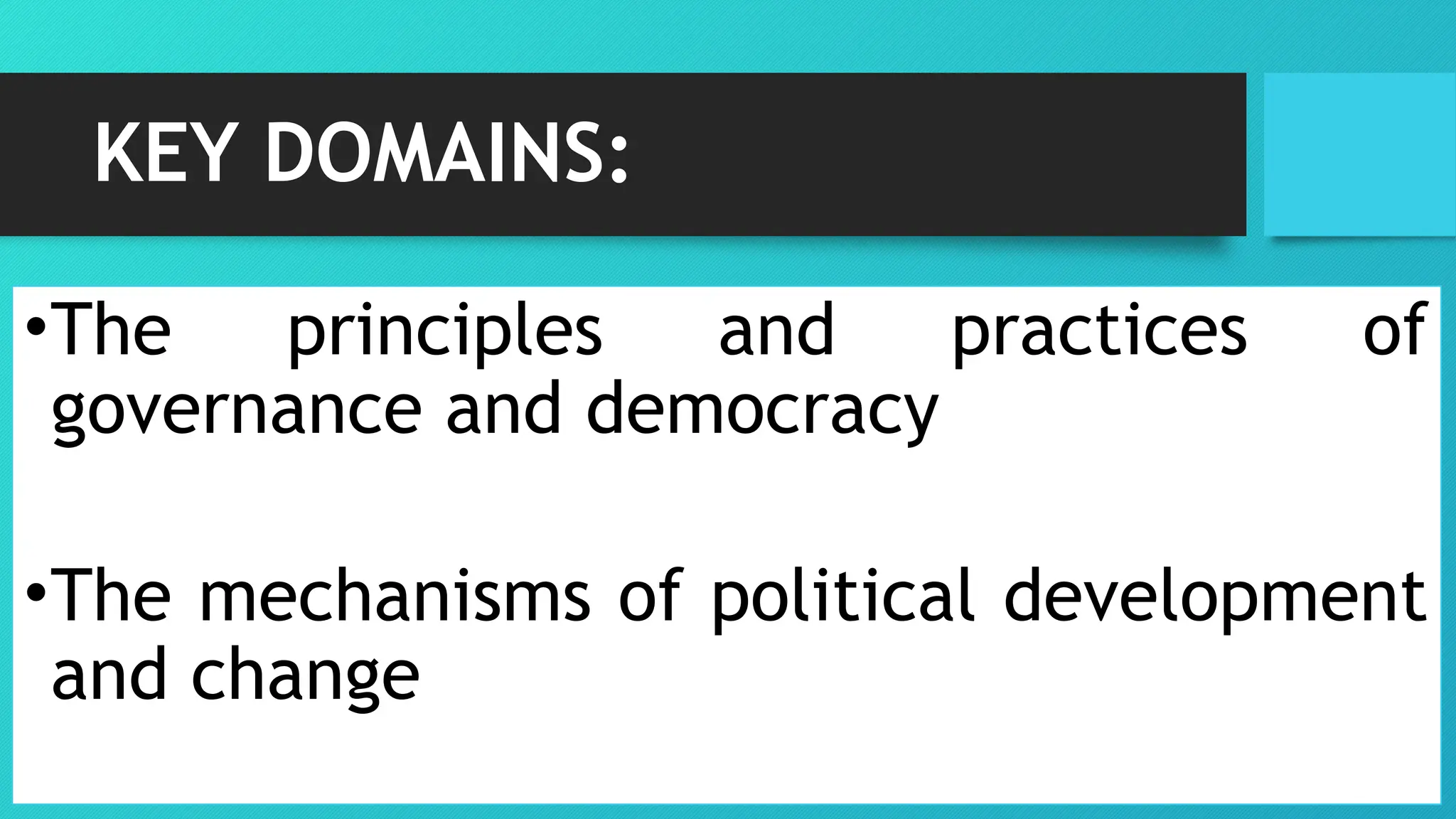 COMPARATIVE POLITICS IN POLITICS AND GOVERNMENT | PPTX