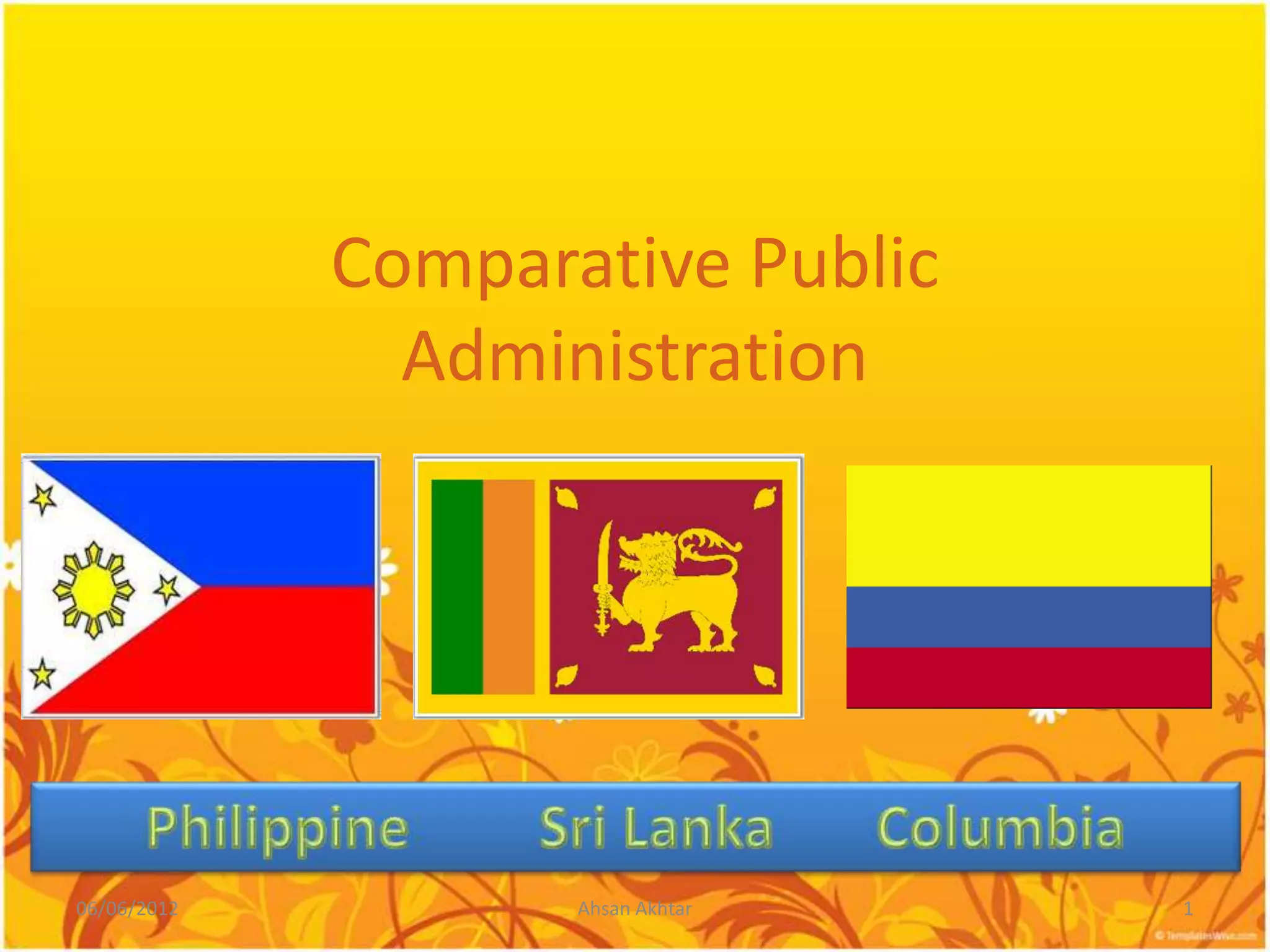 Comparative public administration | PPTX