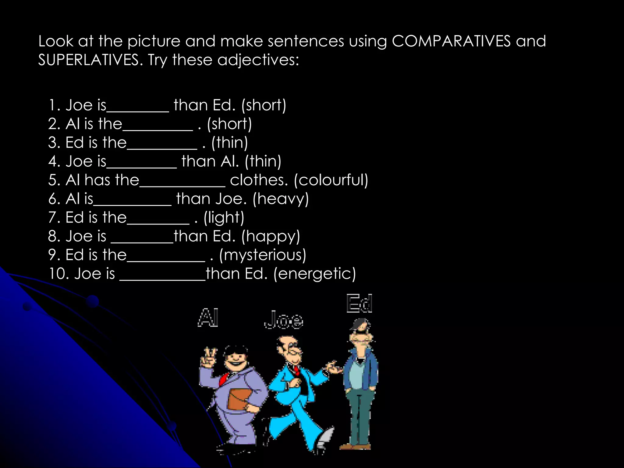 Comparatives and superlatives | PPT