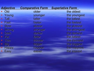 Comparatives | PPT | Fantasy | Genres