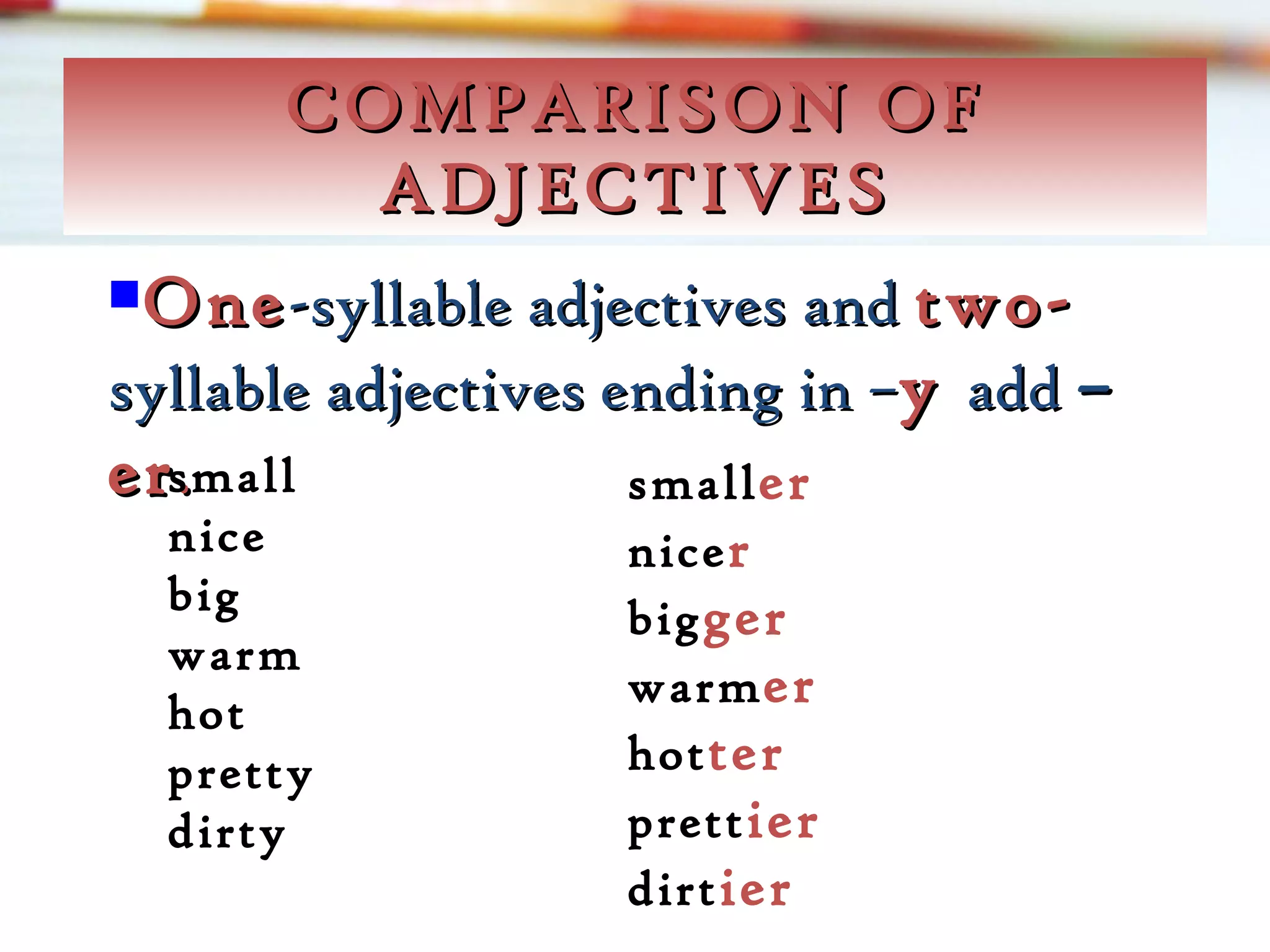 Comparatives | PPS