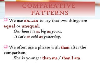 Comparatives | PPT