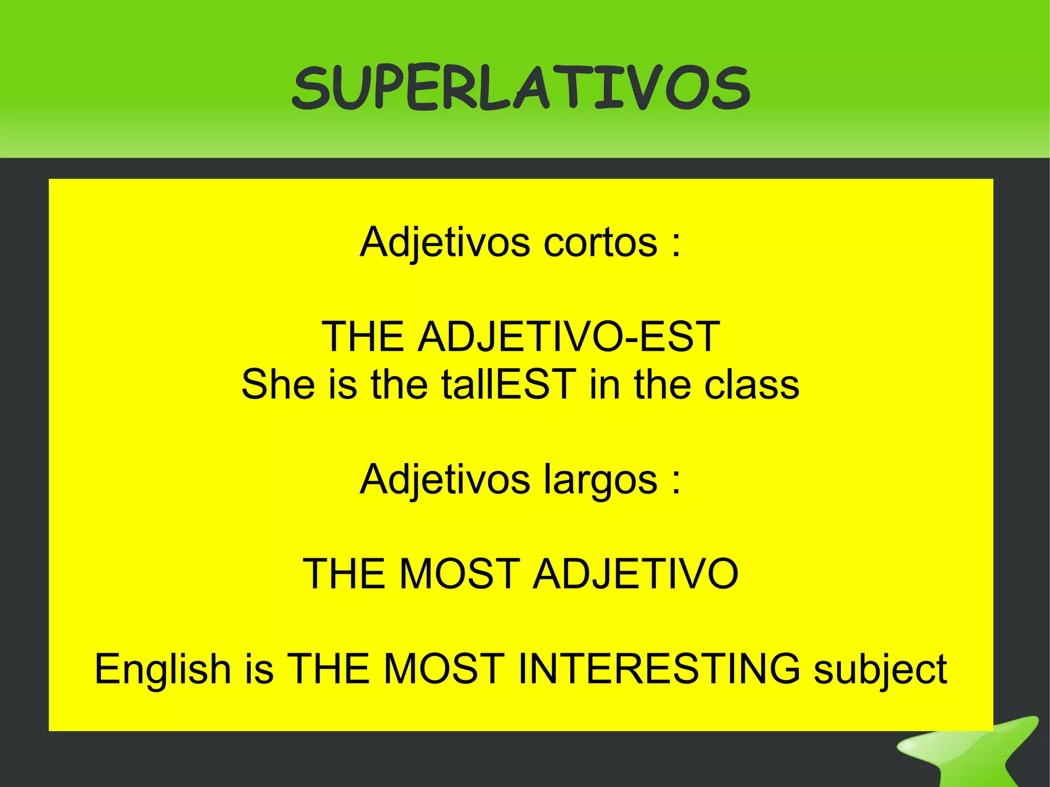 Comparative and superlative | ODP