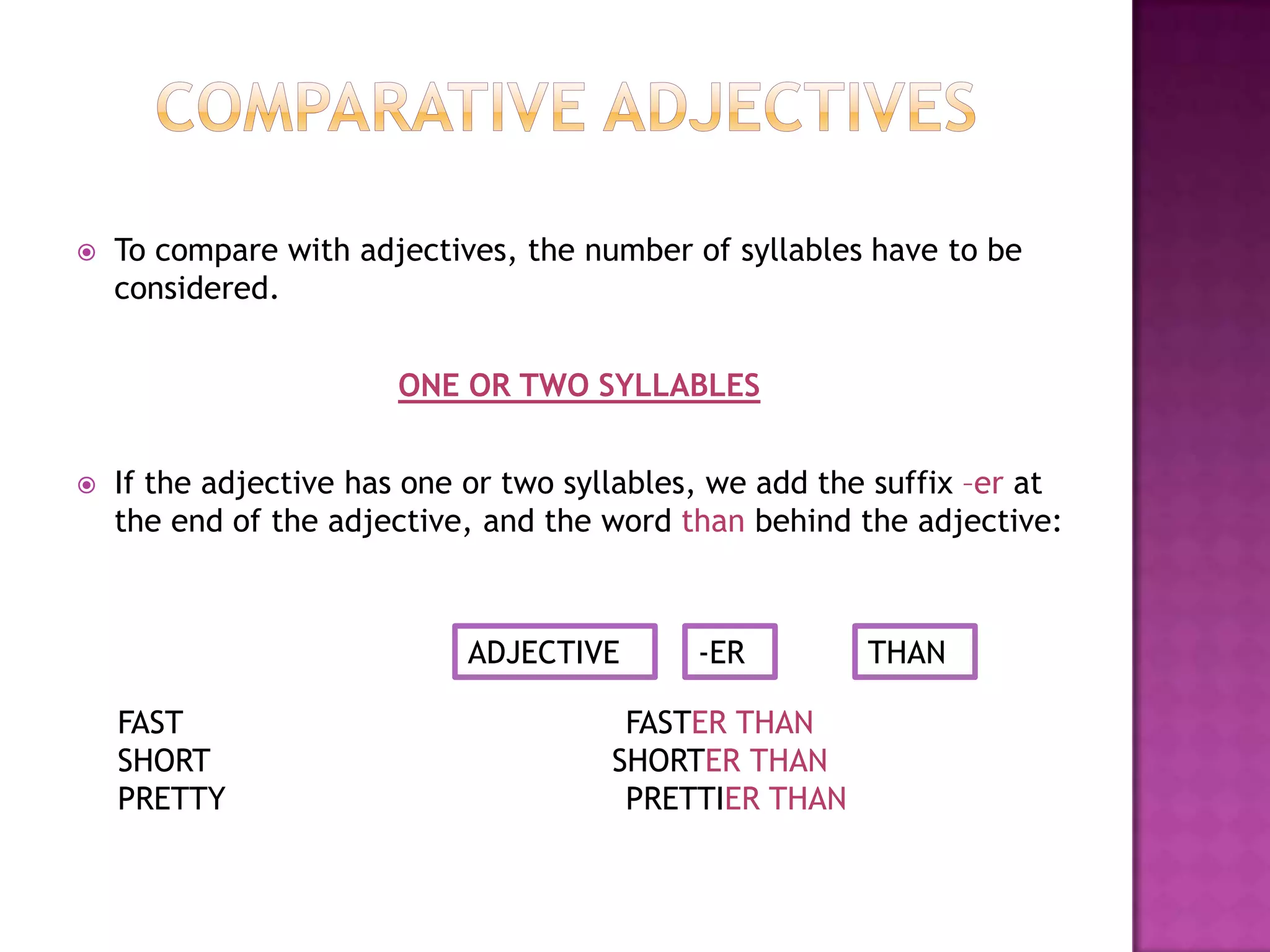 Comparatives | PPTX