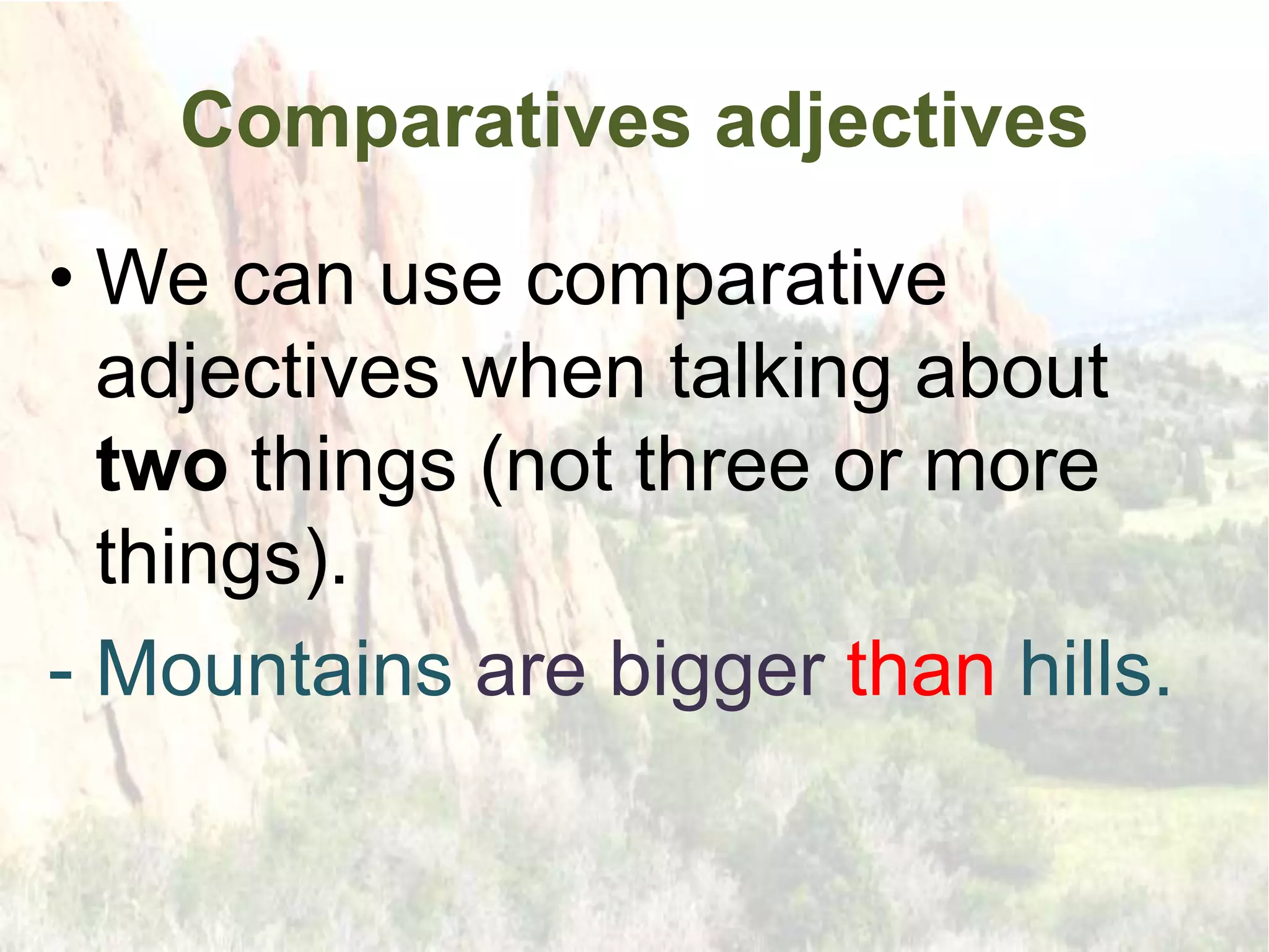Comparative Adjectives | PPTX