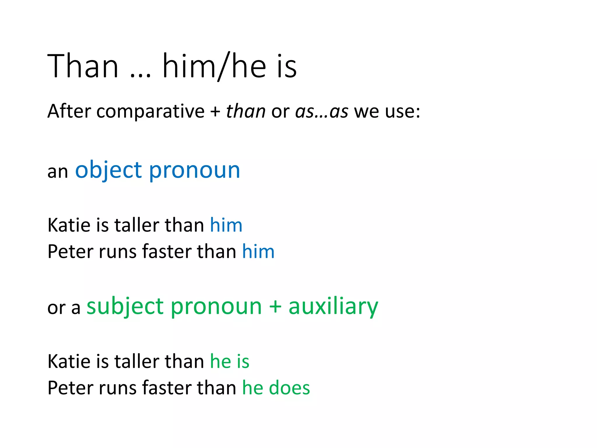 Comparatives | PPTX