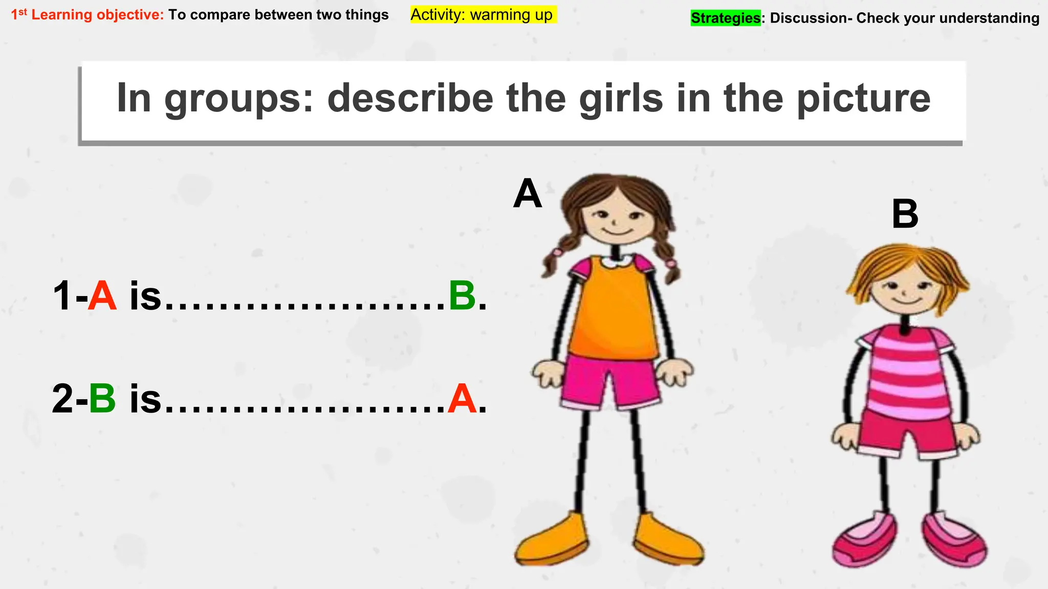 comparative adjectives lesson school students | PPT