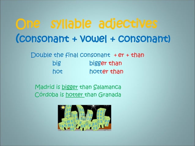Comparative adjectives ending -er / more | PPTX