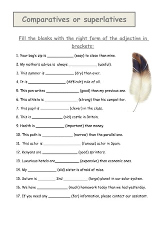 Comparatives and-superlatives | DOC