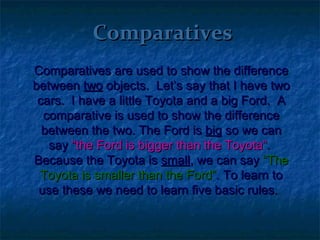 Comparatives and-superlatives 3 ESO | PPT