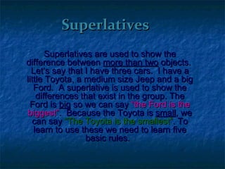 Comparatives and-superlatives 3 ESO | PPT