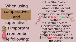 comparatives-superlatives , easy learning | PPT