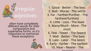 comparatives-superlatives , easy learning | PPT