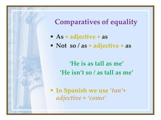 Comparatives - superlatives - inferiority | PPT