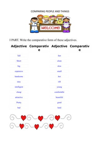 Comparatives activities. | PDF