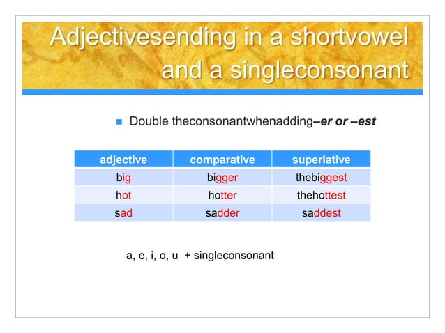 Comparatives adjectives | PPTX