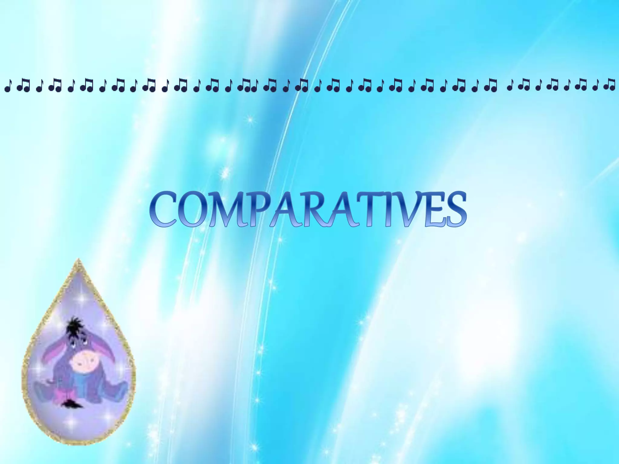 Comparatives and common adjectives in English for young learners | PPSX