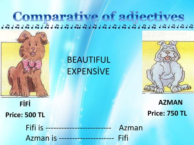 Comparatives and common adjectives in English for young learners | PPT