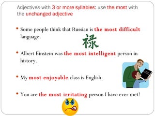 Grammar-Comparatives and Superlatives | PPT