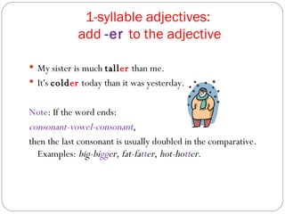 Grammar-Comparatives and Superlatives | PPT
