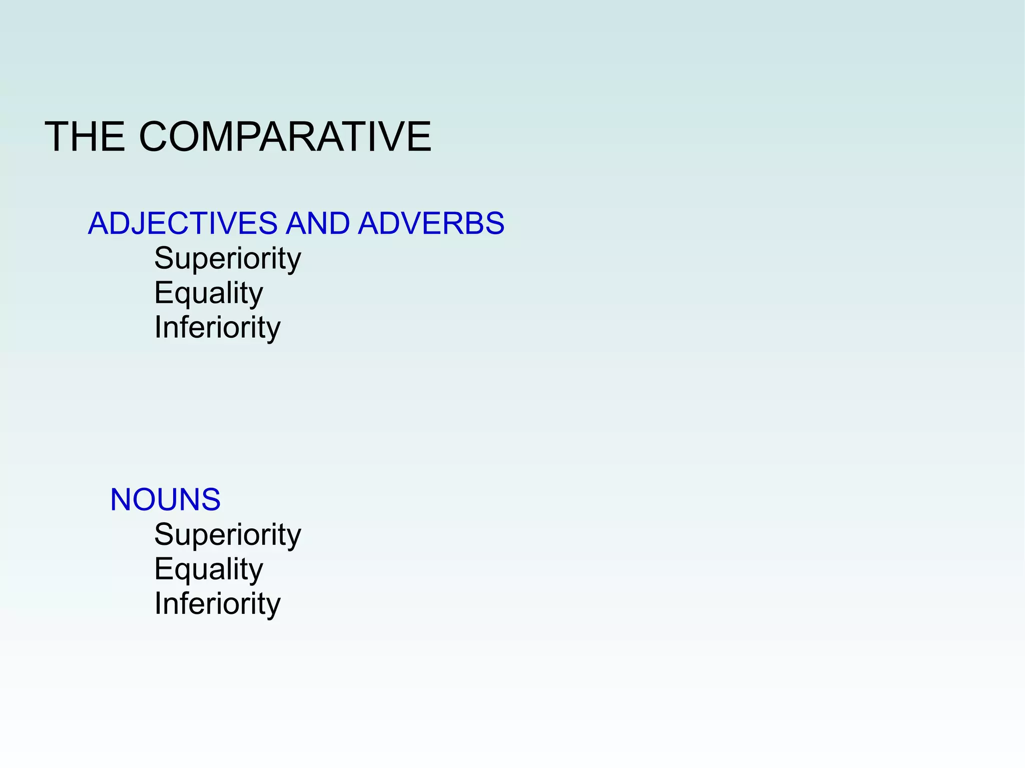 Comparatives and superlatives | ODP