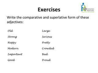 Comparatives and superlatives | PPT