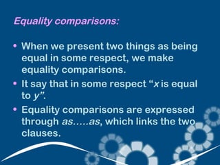 Comparatives and superlatives | PPT