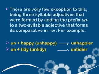 Comparatives and superlatives | PPT
