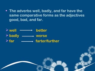 Comparatives and superlatives | PPT
