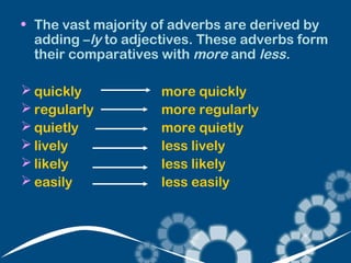 Comparatives and superlatives | PPT