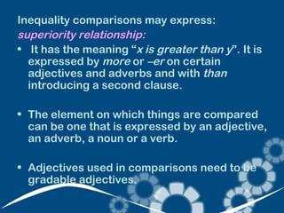 Comparatives and superlatives | PPT