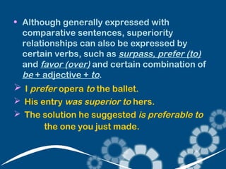 Comparatives and superlatives | PPT