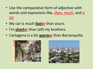 presentation and practice on Comparatives and superlatives | PPTX