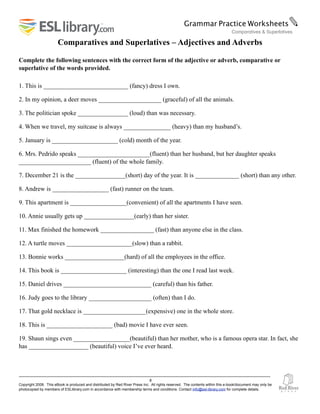 Comparatives and-superlatives | PDF