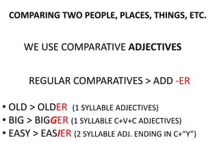 Comparatives and superlatives | PPTX