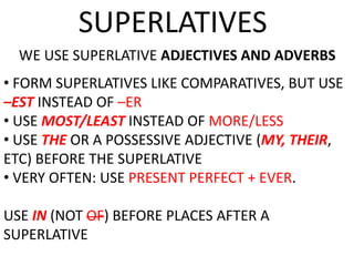 Comparatives and superlatives | PPTX