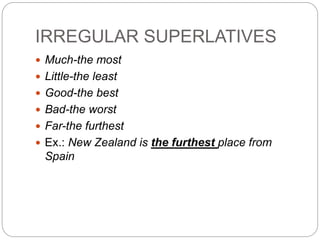 Comparatives and superlatives | PPTX