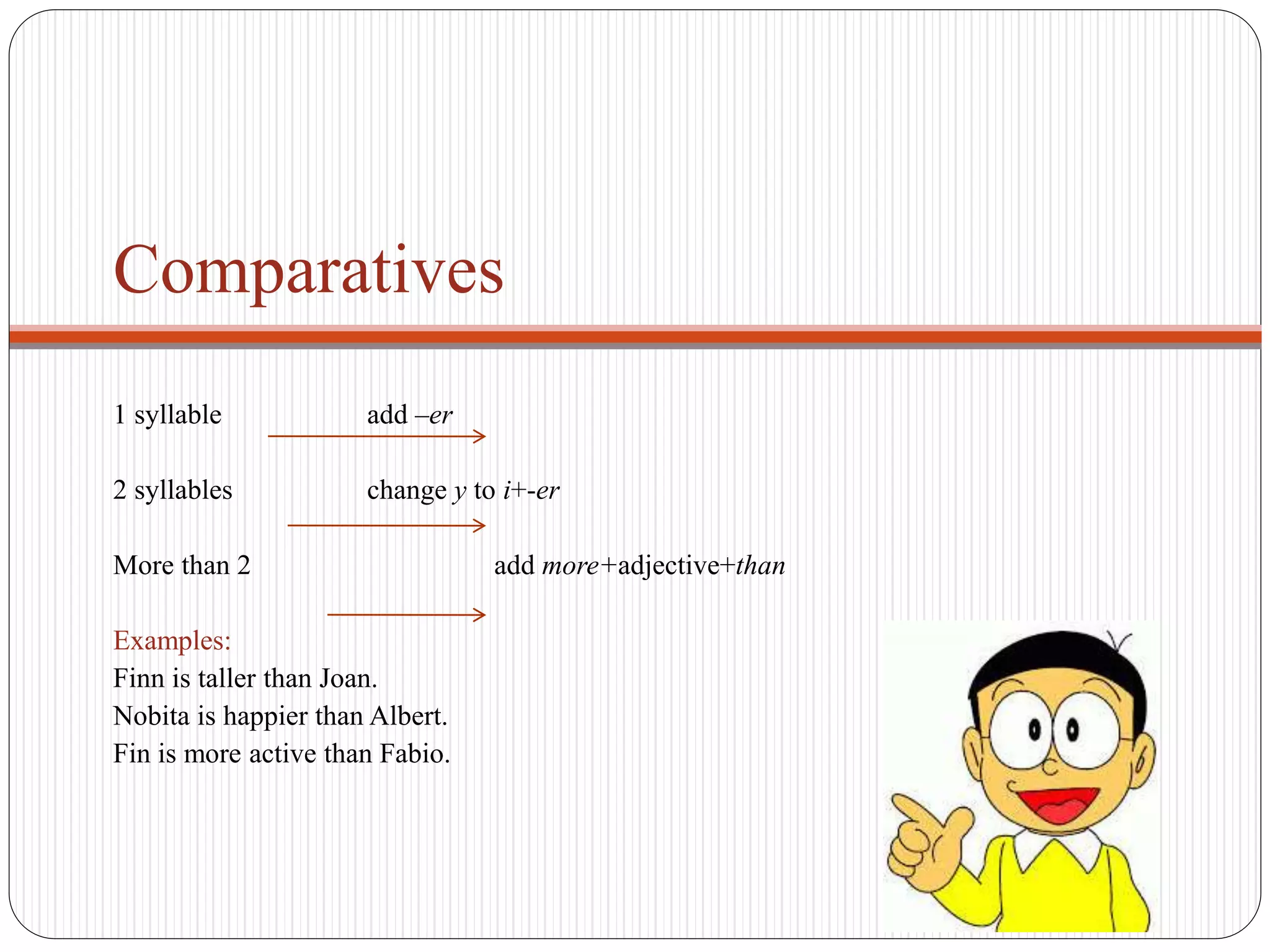 Comparatives and superlatives | PPT