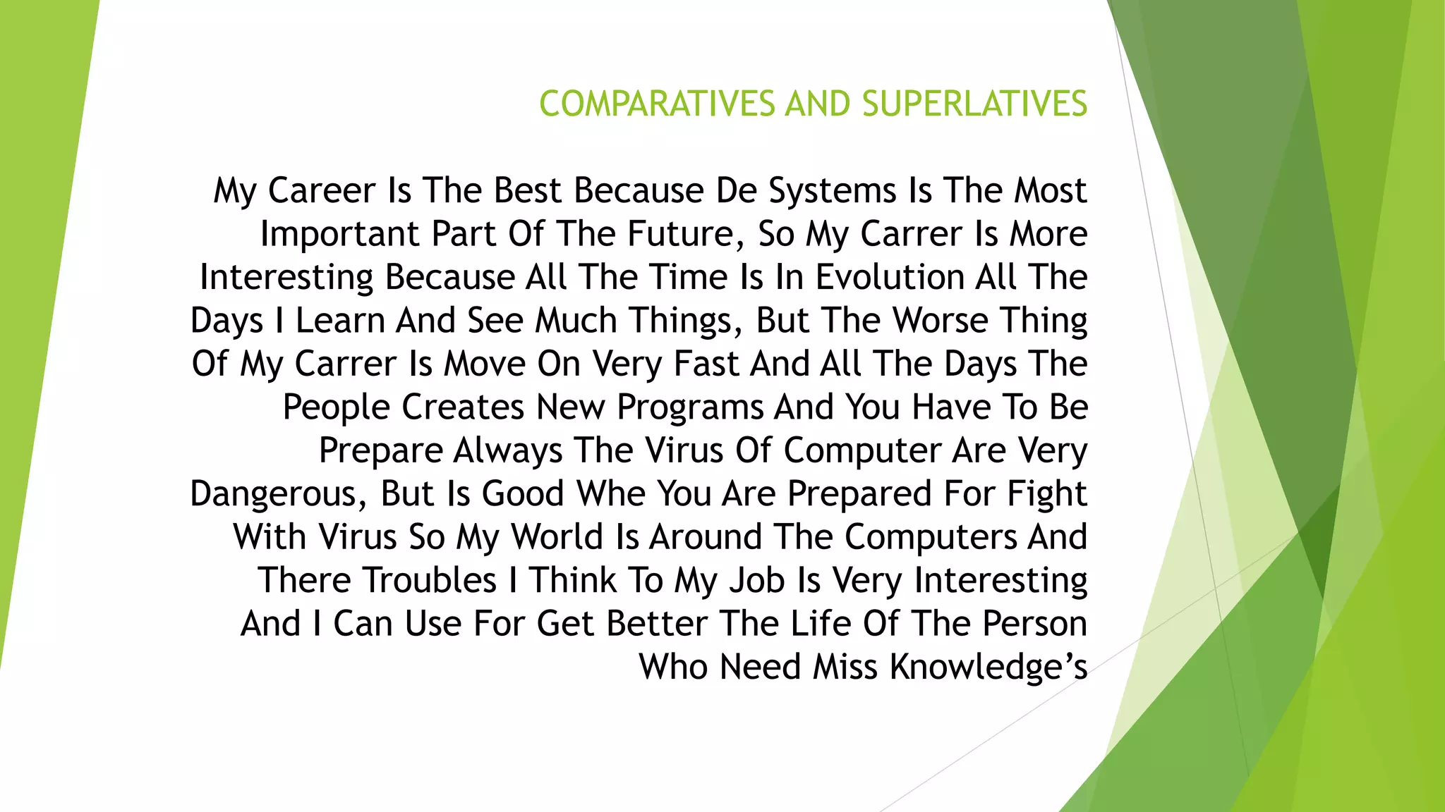 Comparatives and superlatives | PPTX