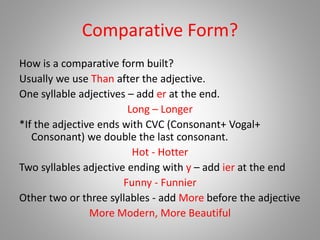 Comparatives and superlatives | PPT