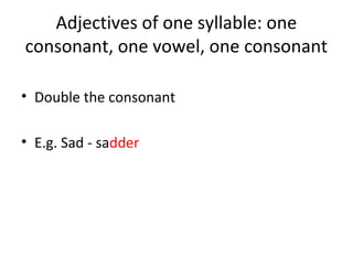 Comparatives and superlatives | PPT